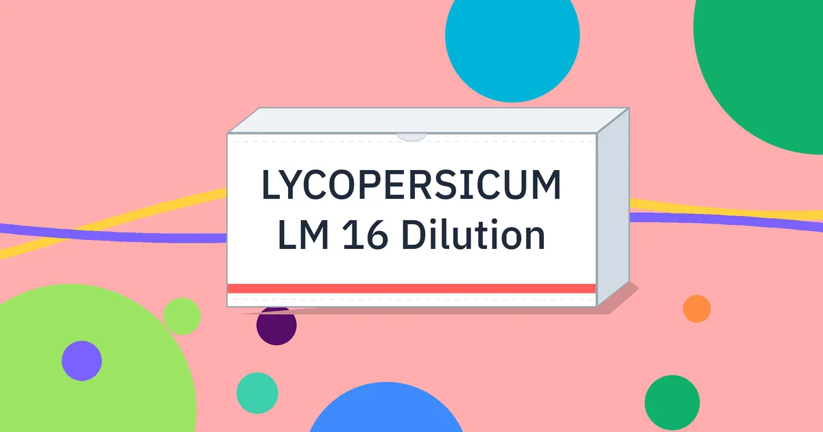Symbolbild: Packung mit der Aufschrift LYCOPERSICUM LM 16 Dilution (PZN 13537629) – Verfügbarkeit und Bezug in Apotheken in Frankfurt am Main