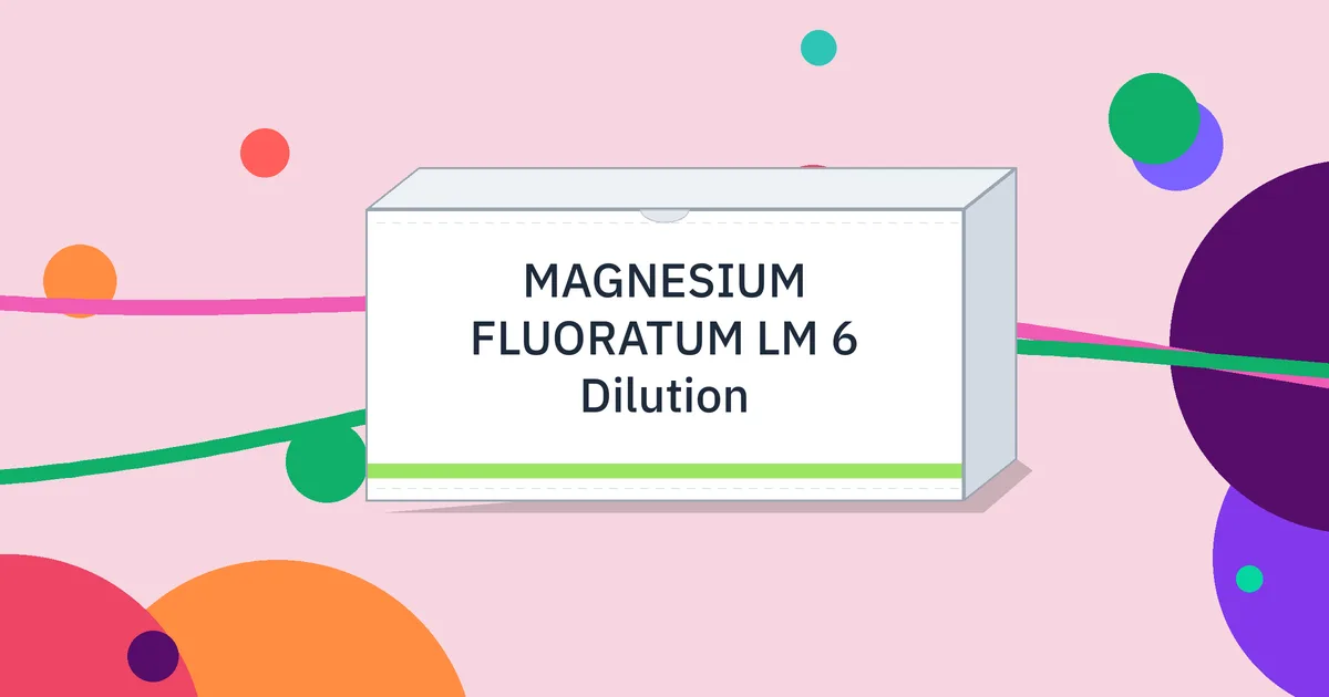 Symbolbild: Packung mit der Aufschrift MAGNESIUM FLUORATUM LM 6 Dilution (PZN 07540923) – Verfügbarkeit und Bezug in Apotheken in Frankfurt am Main