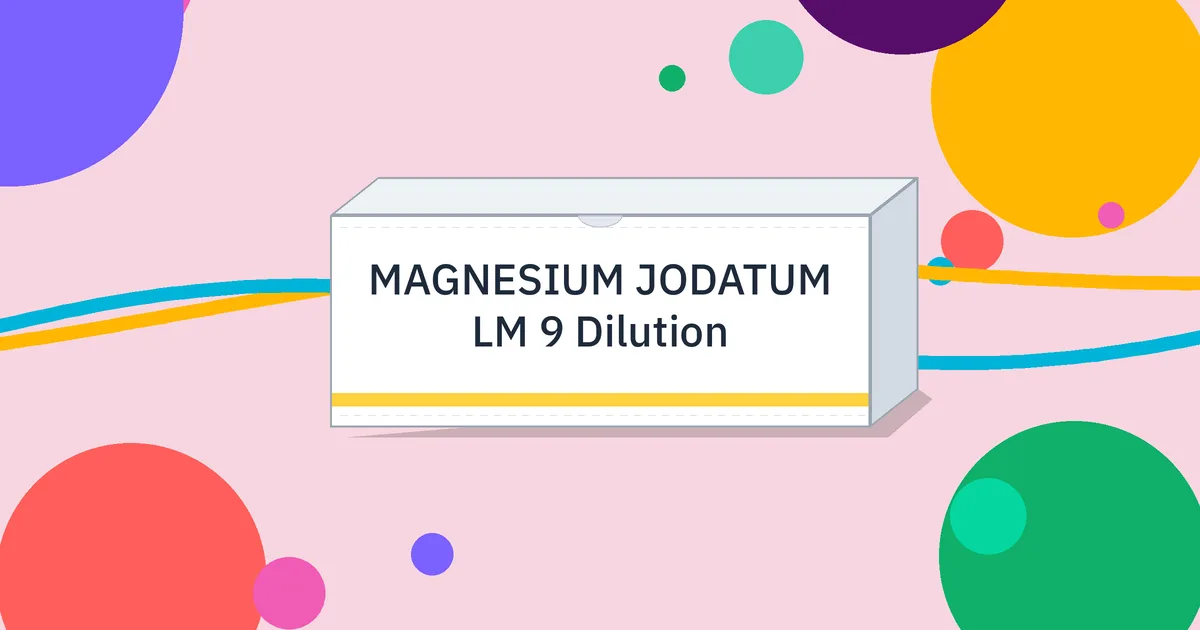 Symbolbild: Packung mit der Aufschrift MAGNESIUM JODATUM LM 9 Dilution (PZN 12937887) – Verfügbarkeit und Bezug in Apotheken in Frankfurt am Main