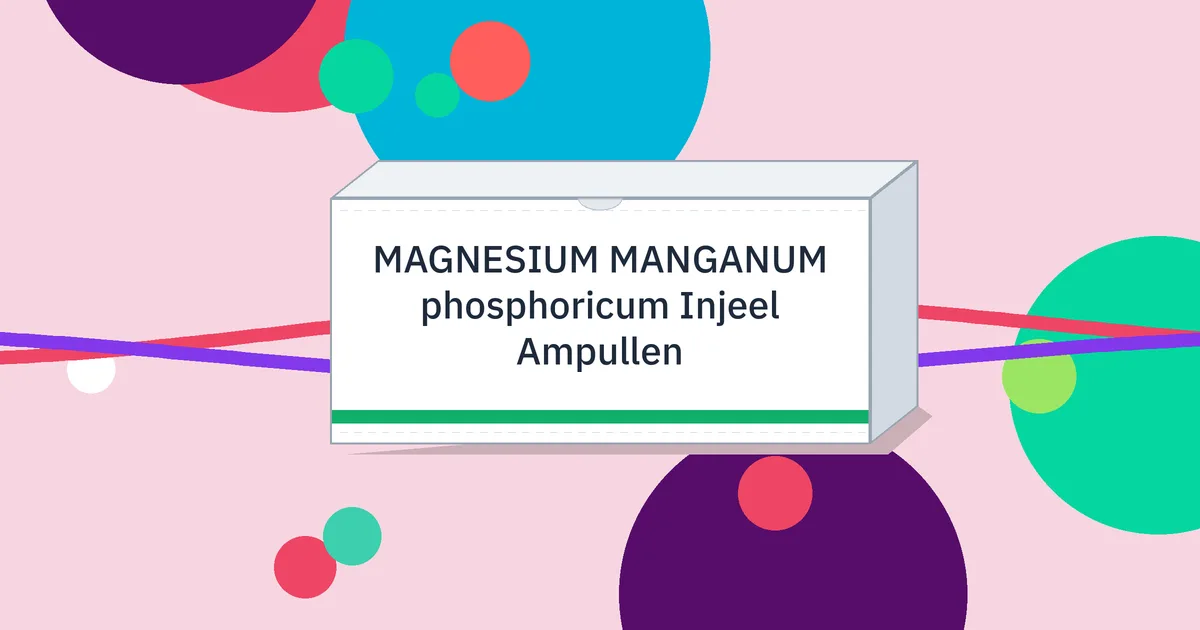 Symbolbild: Packung mit der Aufschrift MAGNESIUM MANGANUM phosphoricum Injeel Ampullen (PZN 01474645) – Verfügbarkeit und Bezug in Apotheken in Frankfurt am Main