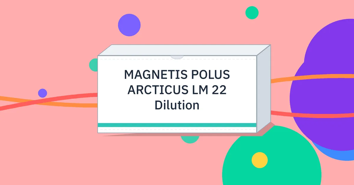 Symbolbild: Packung mit der Aufschrift MAGNETIS POLUS ARCTICUS LM 22 Dilution (PZN 12941067) – Verfügbarkeit und Bezug in Apotheken in Frankfurt am Main