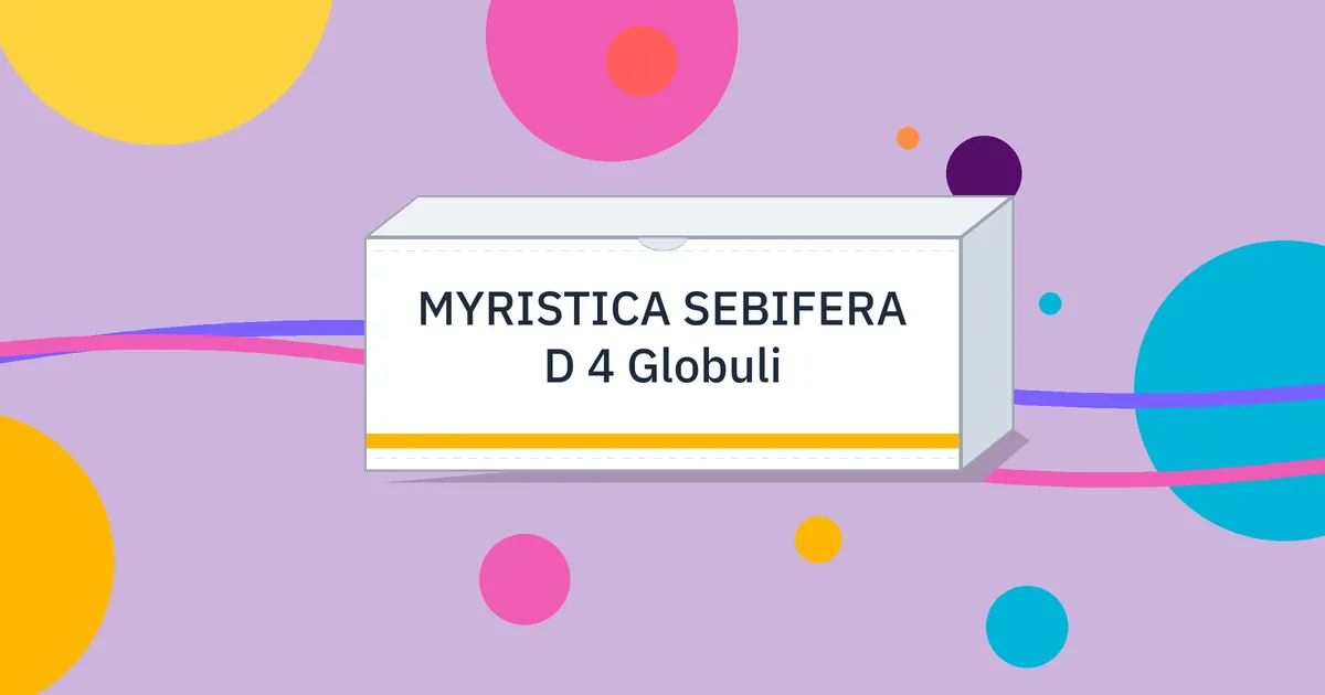 Symbolbild: Packung mit der Aufschrift MYRISTICA SEBIFERA D 4 Globuli (PZN 02927706) – Verfügbarkeit und Bezug in Apotheken in Frankfurt am Main