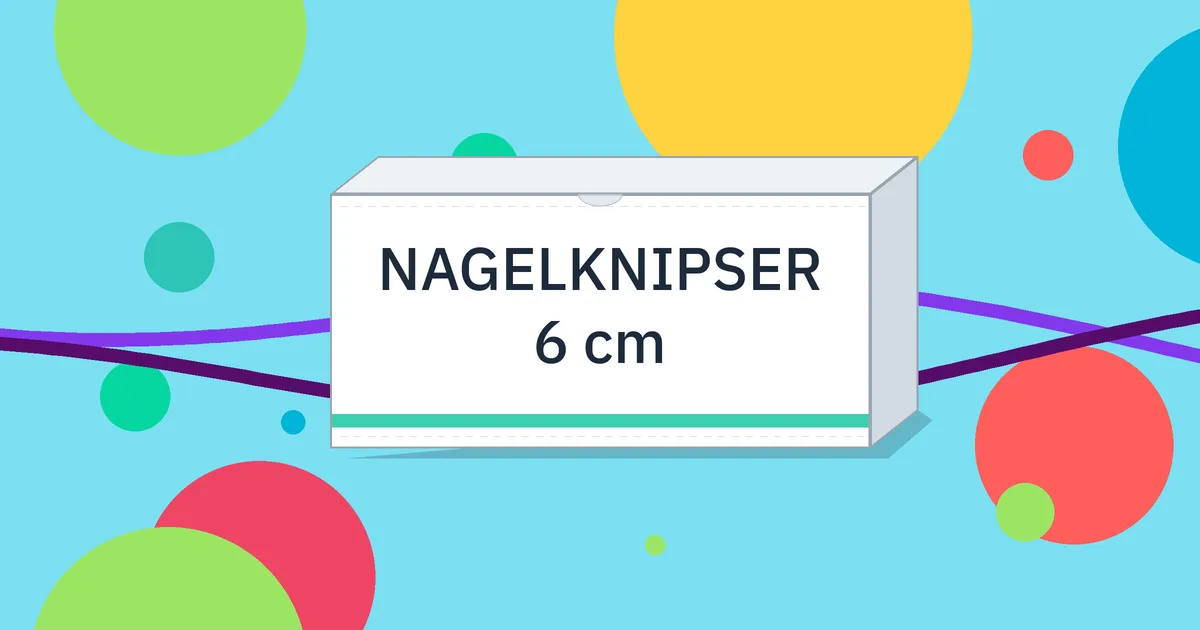 Symbolbild: Packung mit der Aufschrift NAGELKNIPSER 6 cm (PZN 15631999) – Verfügbarkeit und Bezug in Apotheken in Frankfurt am Main