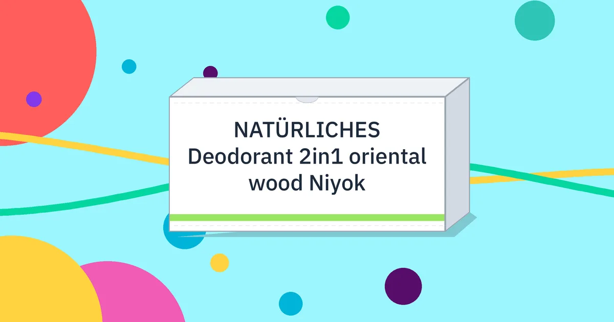 Symbolbild: Packung mit der Aufschrift NATÜRLICHES Deodorant 2in1 oriental wood Niyok (PZN 17535550) – Verfügbarkeit und Bezug in Apotheken in Frankfurt am Main