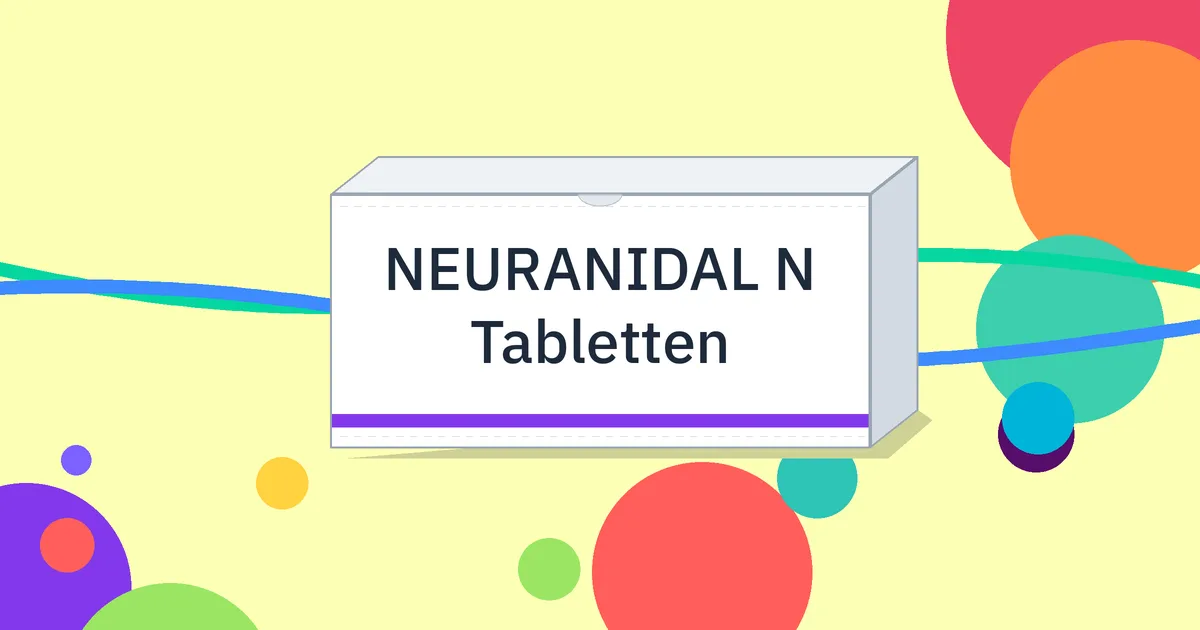 Symbolbild: Packung mit der Aufschrift NEURANIDAL N Tabletten (PZN 01809011) – Verfügbarkeit und Bezug in Apotheken in Frankfurt am Main