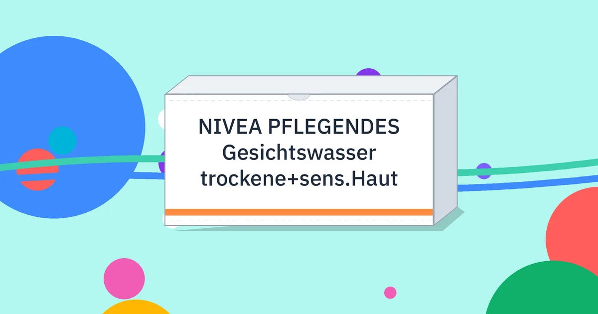 Symbolbild: Packung mit der Aufschrift NIVEA PFLEGENDES Gesichtswasser trockene+sens.Haut (PZN 17624555) – Verfügbarkeit und Bezug in Apotheken in Frankfurt am Main