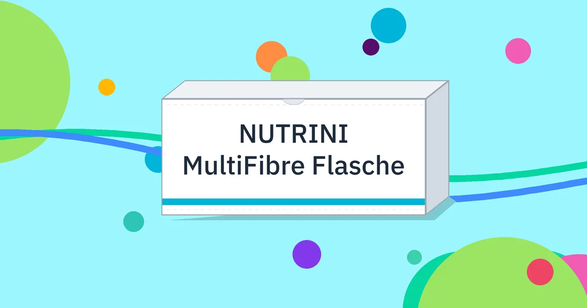 Symbolbild: Packung mit der Aufschrift NUTRINI MultiFibre Flasche (PZN 20323343) – Verfügbarkeit und Bezug in Apotheken in Frankfurt am Main