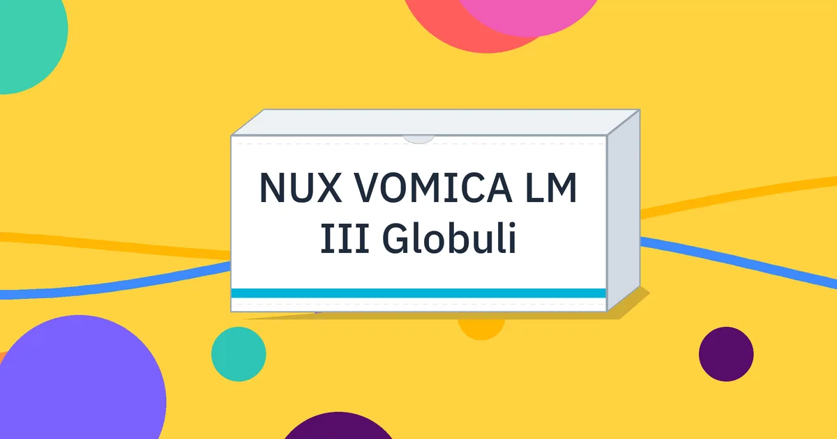 Symbolbild: Packung mit der Aufschrift NUX VOMICA LM III Globuli (PZN 01850717) – Verfügbarkeit und Bezug in Apotheken in Frankfurt am Main