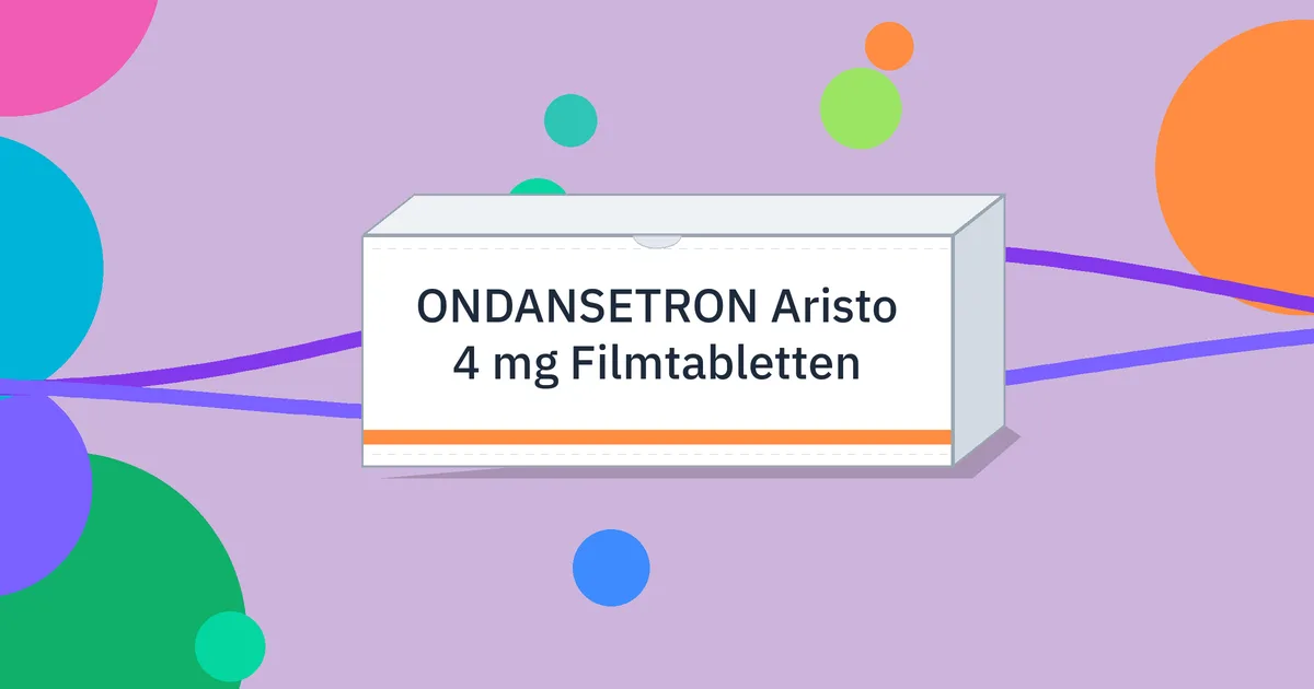 Symbolbild: Packung mit der Aufschrift ONDANSETRON Aristo 4 mg Filmtabletten (PZN 09714480) – Verfügbarkeit und Bezug in Apotheken in Frankfurt am Main