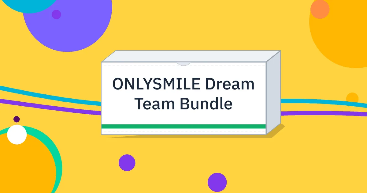 Symbolbild: Packung mit der Aufschrift ONLYSMILE Dream Team Bundle (PZN 20791328) – Verfügbarkeit und Bezug in Apotheken in Frankfurt am Main
