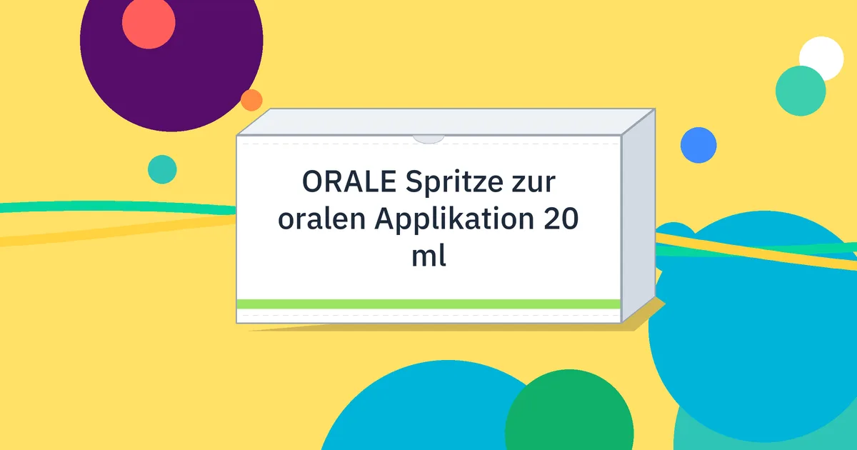 Symbolbild: Packung mit der Aufschrift ORALE Spritze zur oralen Applikation 20 ml (PZN 18218337) – Verfügbarkeit und Bezug in Apotheken in Frankfurt am Main