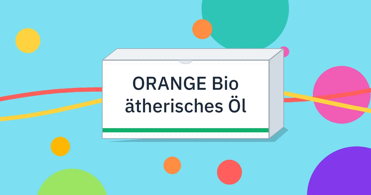 Symbolbild: Packung mit der Aufschrift ORANGE Bio ätherisches Öl (PZN 16394521) – Verfügbarkeit und Bezug in Apotheken in Frankfurt am Main