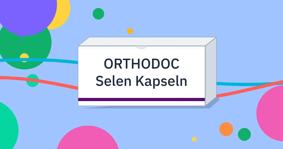Symbolbild: Packung mit der Aufschrift ORTHODOC Selen Kapseln (PZN 02224531) – Verfügbarkeit und Bezug in Apotheken in Frankfurt am Main