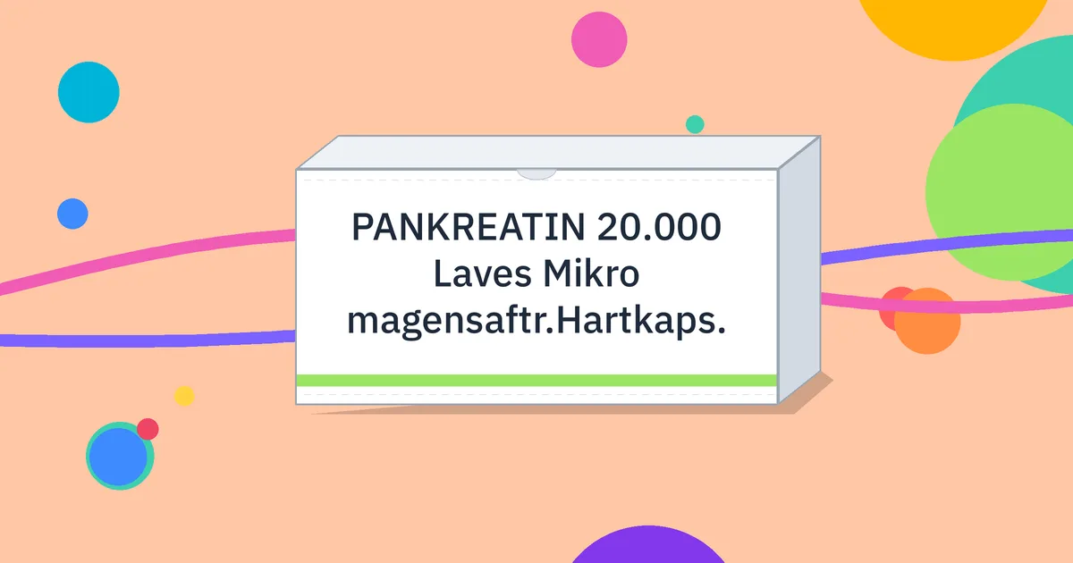 Symbolbild: Packung mit der Aufschrift PANKREATIN 20.000 Laves Mikro magensaftr.Hartkaps. (PZN 09385817) – Verfügbarkeit und Bezug in Apotheken in Frankfurt am Main