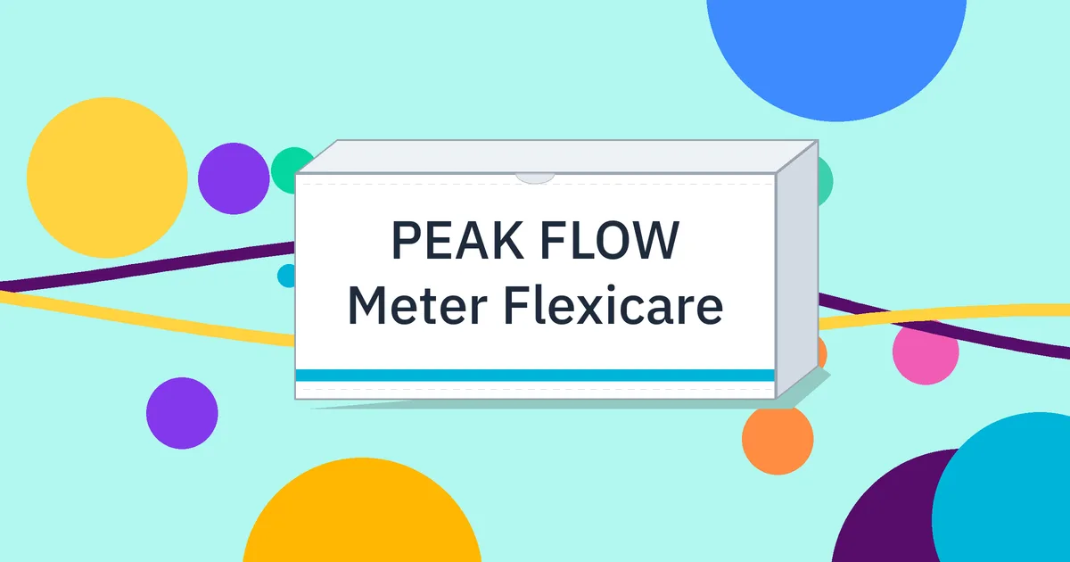 Symbolbild: Packung mit der Aufschrift PEAK FLOW Meter Flexicare (PZN 16145545) – Verfügbarkeit und Bezug in Apotheken in Frankfurt am Main