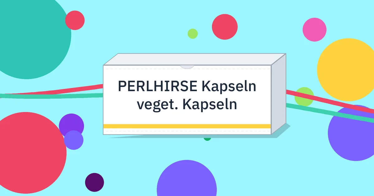 Symbolbild: Packung mit der Aufschrift PERLHIRSE Kapseln veget. Kapseln (PZN 01915173) – Verfügbarkeit und Bezug in Apotheken in Frankfurt am Main