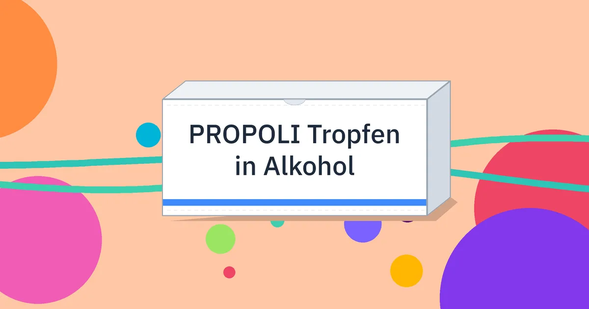 Symbolbild: Packung mit der Aufschrift PROPOLI Tropfen in Alkohol (PZN 07610210) – Verfügbarkeit und Bezug in Apotheken in Frankfurt am Main