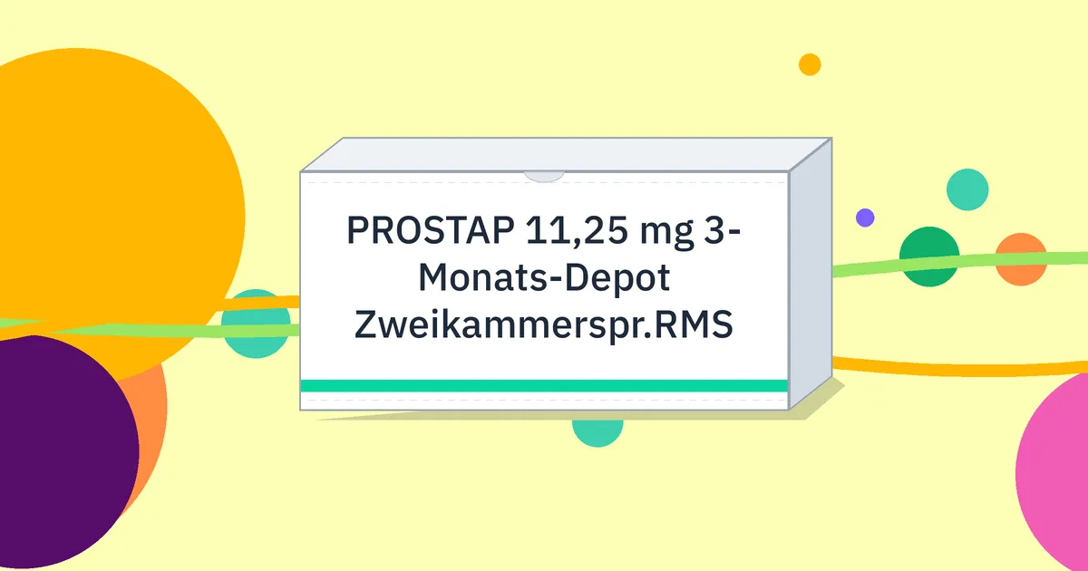 Symbolbild: Packung mit der Aufschrift PROSTAP 11,25 mg 3-Monats-Depot Zweikammerspr.RMS (PZN 11230393) – Verfügbarkeit und Bezug in Apotheken in Frankfurt am Main