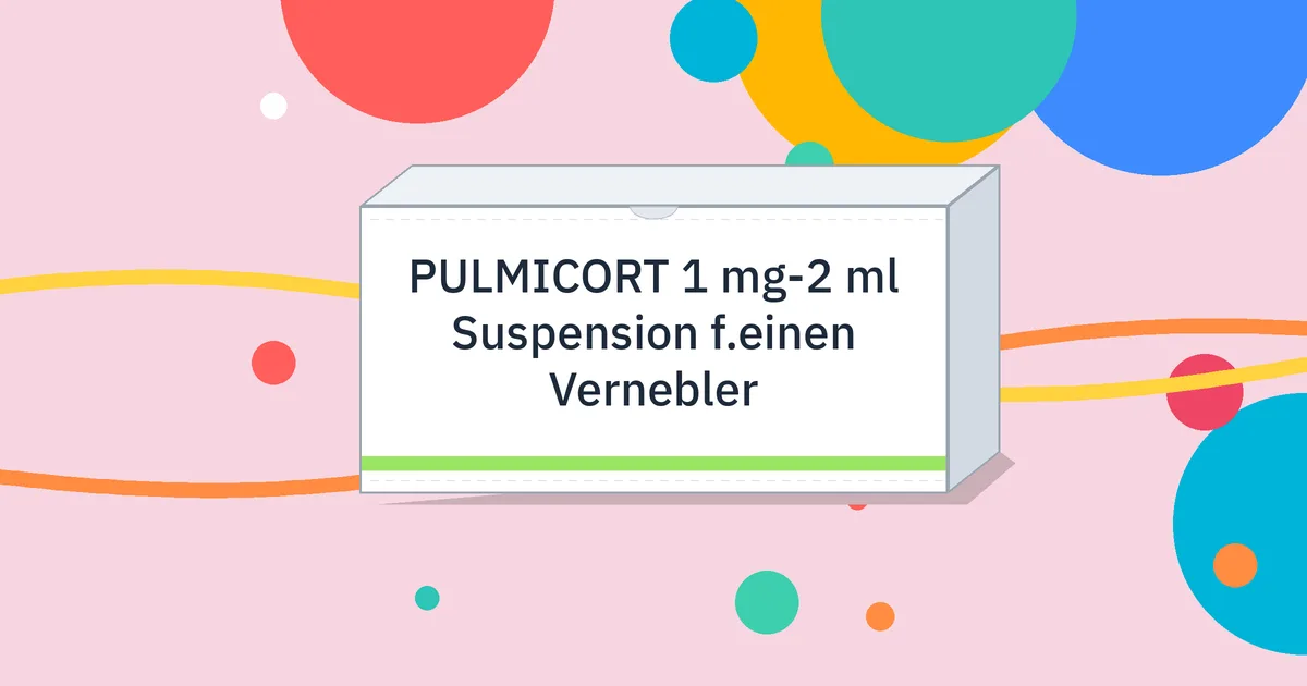 Symbolbild: Packung mit der Aufschrift PULMICORT 1 mg-2 ml Suspension f.einen Vernebler (PZN 20039398) – Verfügbarkeit und Bezug in Apotheken in Frankfurt am Main