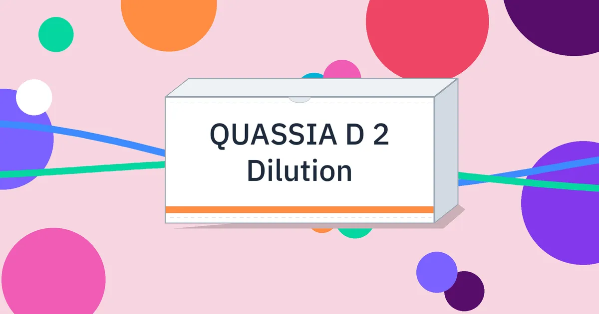 Symbolbild: Packung mit der Aufschrift QUASSIA D 2 Dilution (PZN 02930016) – Verfügbarkeit und Bezug in Apotheken in Frankfurt am Main
