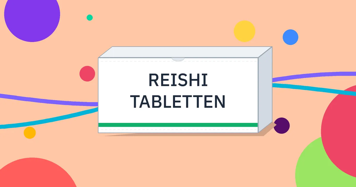 Symbolbild: Packung mit der Aufschrift REISHI TABLETTEN (PZN 12801047) – Verfügbarkeit und Bezug in Apotheken in Frankfurt am Main