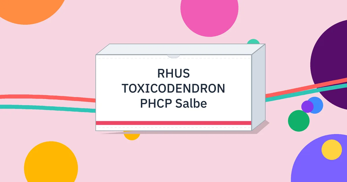 Symbolbild: Packung mit der Aufschrift RHUS TOXICODENDRON PHCP Salbe (PZN 04494536) – Verfügbarkeit und Bezug in Apotheken in Frankfurt am Main