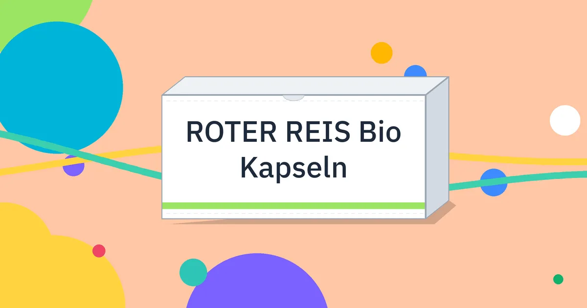 Symbolbild: Packung mit der Aufschrift ROTER REIS Bio Kapseln (PZN 16588828) – Verfügbarkeit und Bezug in Apotheken in Frankfurt am Main