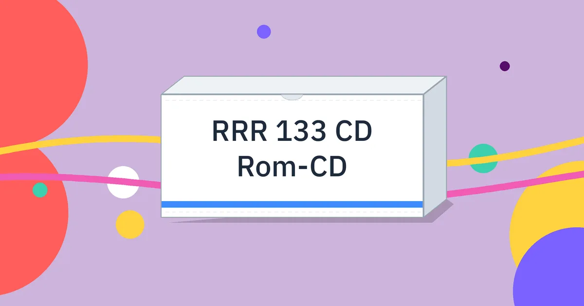 Symbolbild: Packung mit der Aufschrift RRR 133 CD Rom-CD (PZN 05975700) – Verfügbarkeit und Bezug in Apotheken in Frankfurt am Main