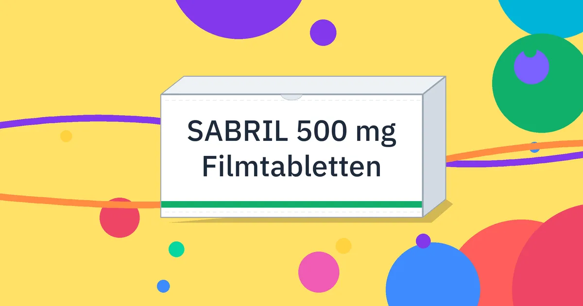 Symbolbild: Packung mit der Aufschrift SABRIL 500 mg Filmtabletten (PZN 03656994) – Verfügbarkeit und Bezug in Apotheken in Frankfurt am Main