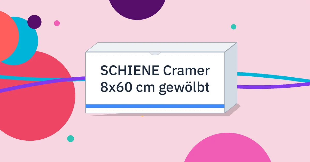 Symbolbild: Packung mit der Aufschrift SCHIENE Cramer 8x60 cm gewölbt (PZN 01736111) – Verfügbarkeit und Bezug in Apotheken in Frankfurt am Main