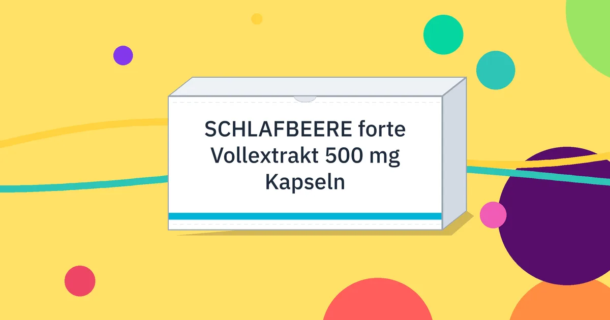 Symbolbild: Packung mit der Aufschrift SCHLAFBEERE forte Vollextrakt 500 mg Kapseln (PZN 16313089) – Verfügbarkeit und Bezug in Apotheken in Frankfurt am Main
