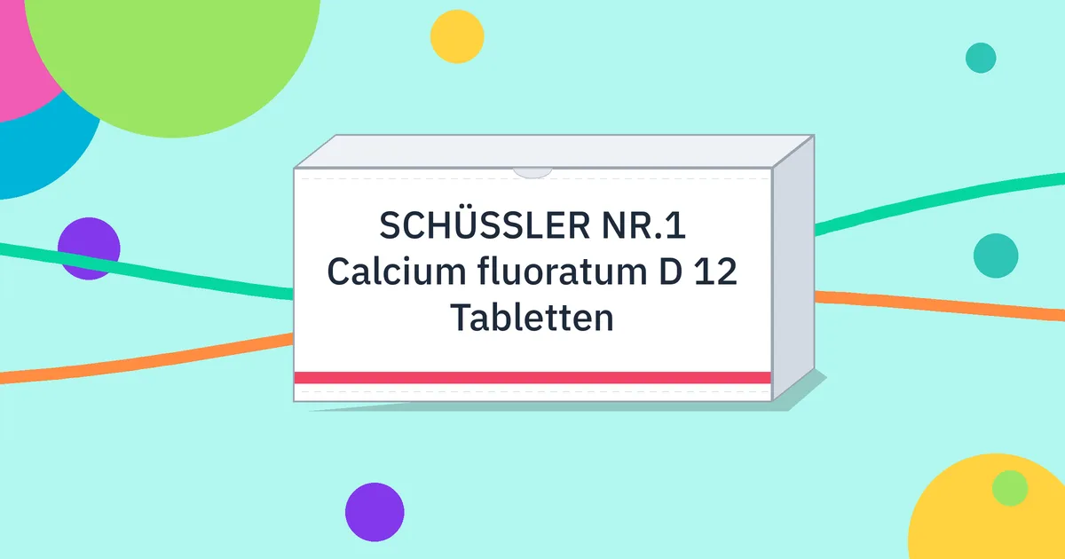 Symbolbild: Packung mit der Aufschrift SCHÜSSLER NR.1 Calcium fluoratum D 12 Tabletten (PZN 13576747) – Verfügbarkeit und Bezug in Apotheken in Frankfurt am Main