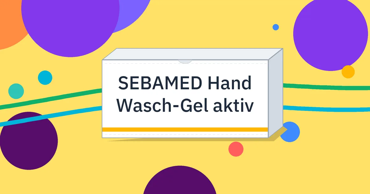 Symbolbild: Packung mit der Aufschrift SEBAMED Hand Wasch-Gel aktiv (PZN 10335500) – Verfügbarkeit und Bezug in Apotheken in Frankfurt am Main