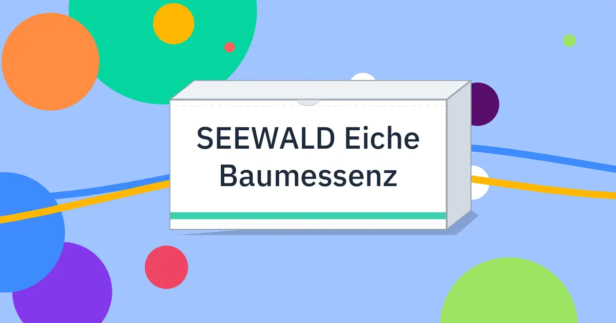 Symbolbild: Packung mit der Aufschrift SEEWALD Eiche Baumessenz (PZN 14236284) – Verfügbarkeit und Bezug in Apotheken in Frankfurt am Main