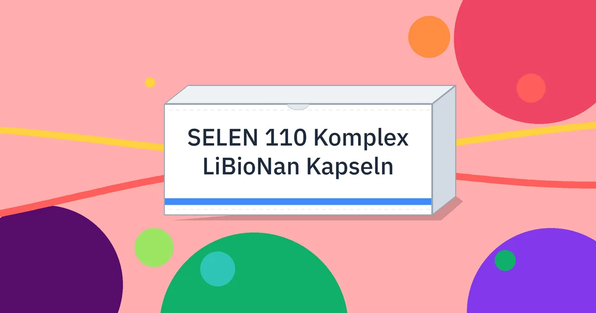 Symbolbild: Packung mit der Aufschrift SELEN 110 Komplex LiBioNan Kapseln (PZN 19751967) – Verfügbarkeit und Bezug in Apotheken in Frankfurt am Main