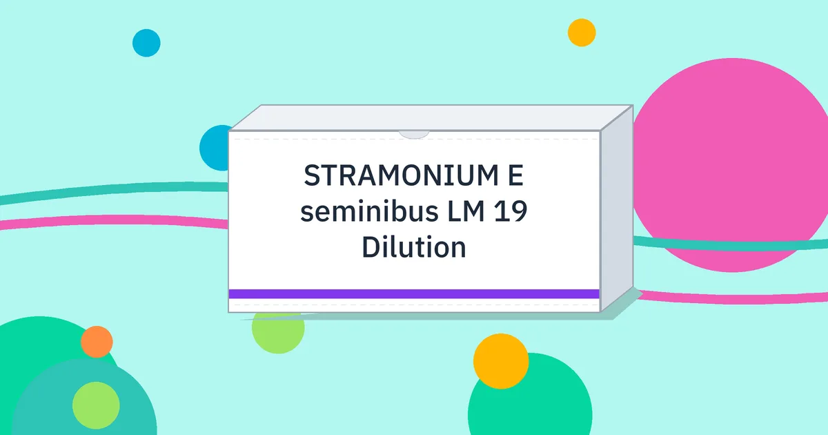 Symbolbild: Packung mit der Aufschrift STRAMONIUM E seminibus LM 19 Dilution (PZN 13202343) – Verfügbarkeit und Bezug in Apotheken in Frankfurt am Main