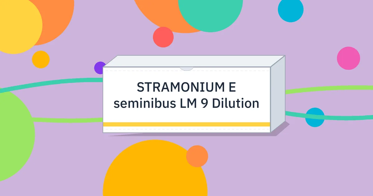 Symbolbild: Packung mit der Aufschrift STRAMONIUM E seminibus LM 9 Dilution (PZN 13202219) – Verfügbarkeit und Bezug in Apotheken in Frankfurt am Main