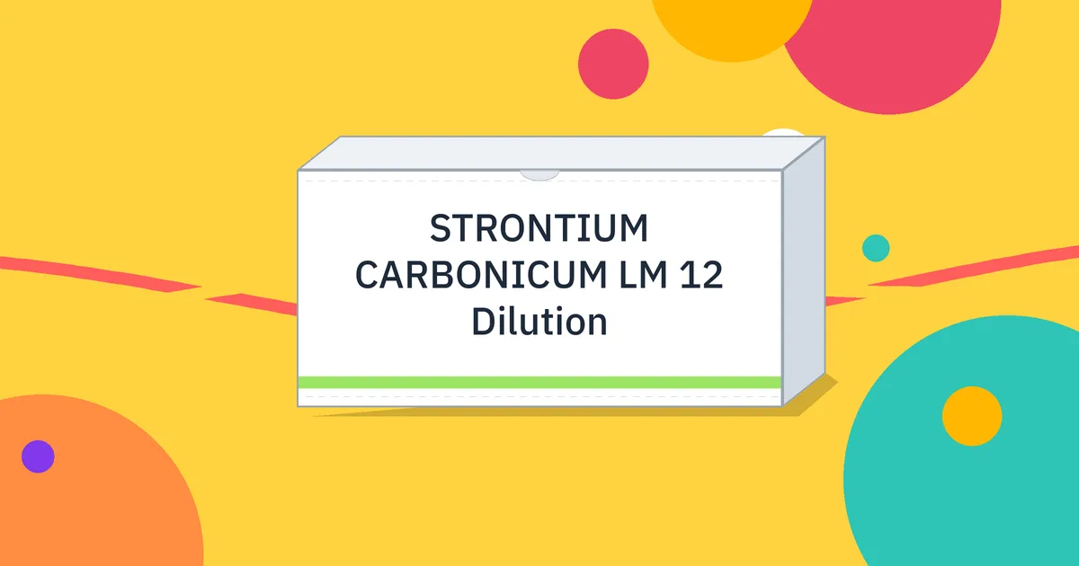 Symbolbild: Packung mit der Aufschrift STRONTIUM CARBONICUM LM 12 Dilution (PZN 09649570) – Verfügbarkeit und Bezug in Apotheken in Frankfurt am Main
