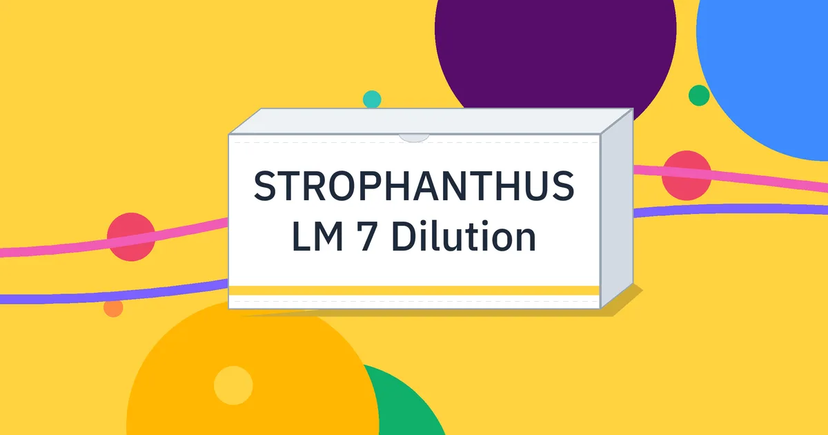 Symbolbild: Packung mit der Aufschrift STROPHANTHUS LM 7 Dilution (PZN 13204804) – Verfügbarkeit und Bezug in Apotheken in Frankfurt am Main