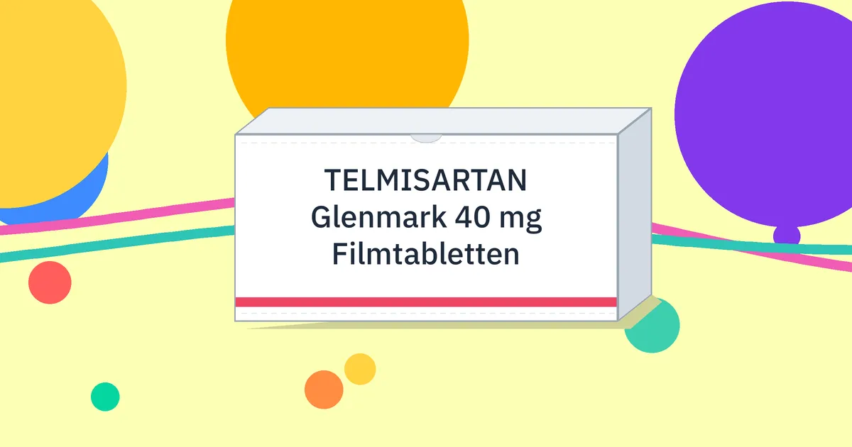 Symbolbild: Packung mit der Aufschrift TELMISARTAN Glenmark 40 mg Filmtabletten (PZN 11047648) – Verfügbarkeit und Bezug in Apotheken in Frankfurt am Main