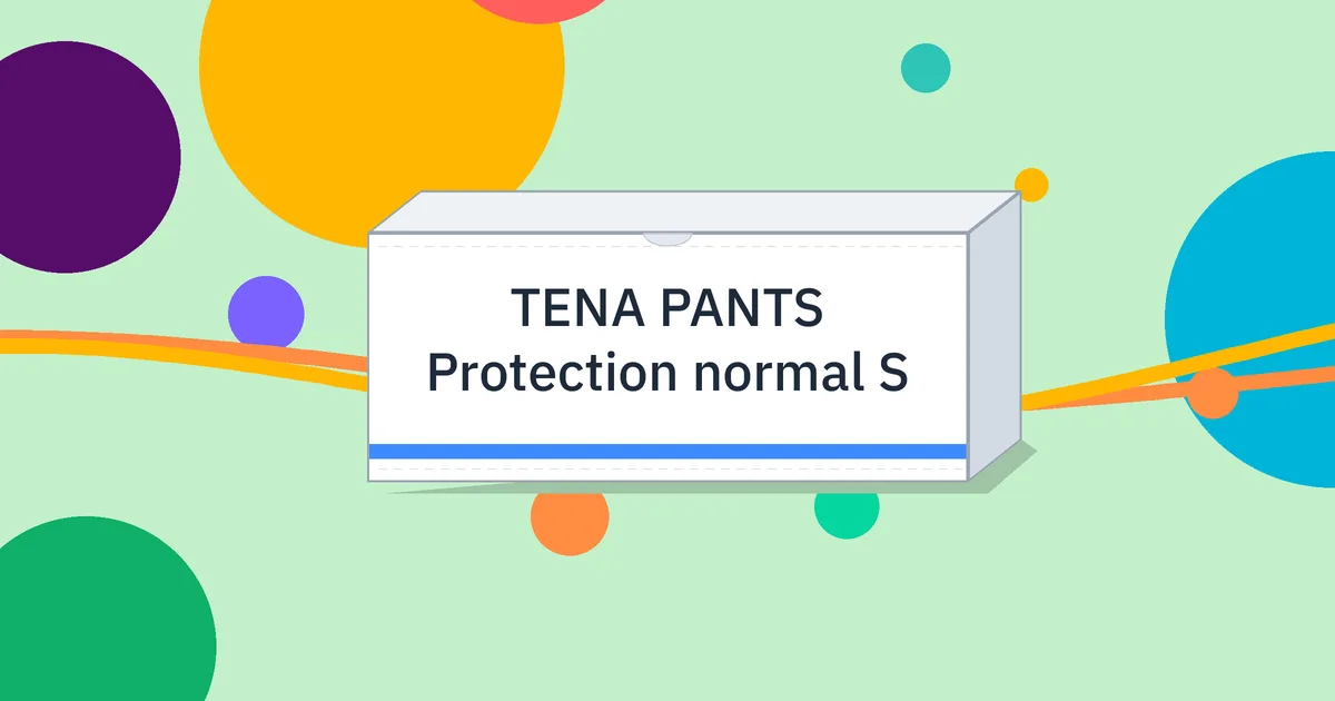 Symbolbild: Packung mit der Aufschrift TENA PANTS Protection normal S (PZN 19296948) – Verfügbarkeit und Bezug in Apotheken in Frankfurt am Main