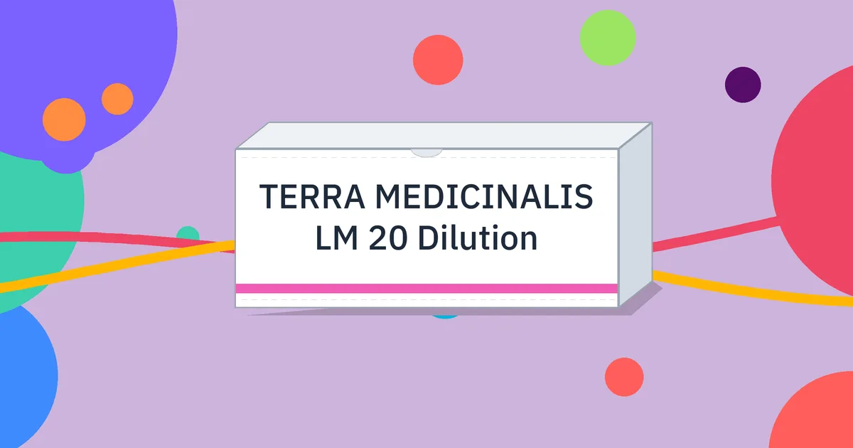 Symbolbild: Packung mit der Aufschrift TERRA MEDICINALIS LM 20 Dilution (PZN 13217184) – Verfügbarkeit und Bezug in Apotheken in Frankfurt am Main