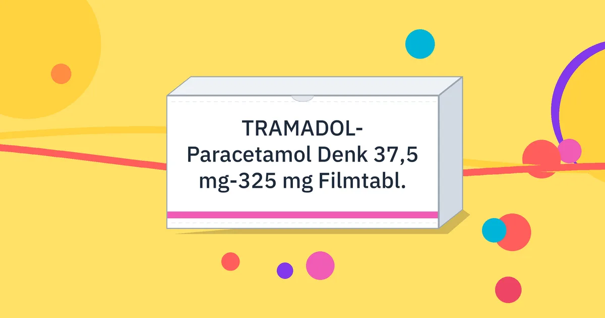 Symbolbild: Packung mit der Aufschrift TRAMADOL-Paracetamol Denk 37,5 mg-325 mg Filmtabl. (PZN 14047755) – Verfügbarkeit und Bezug in Apotheken in Frankfurt am Main