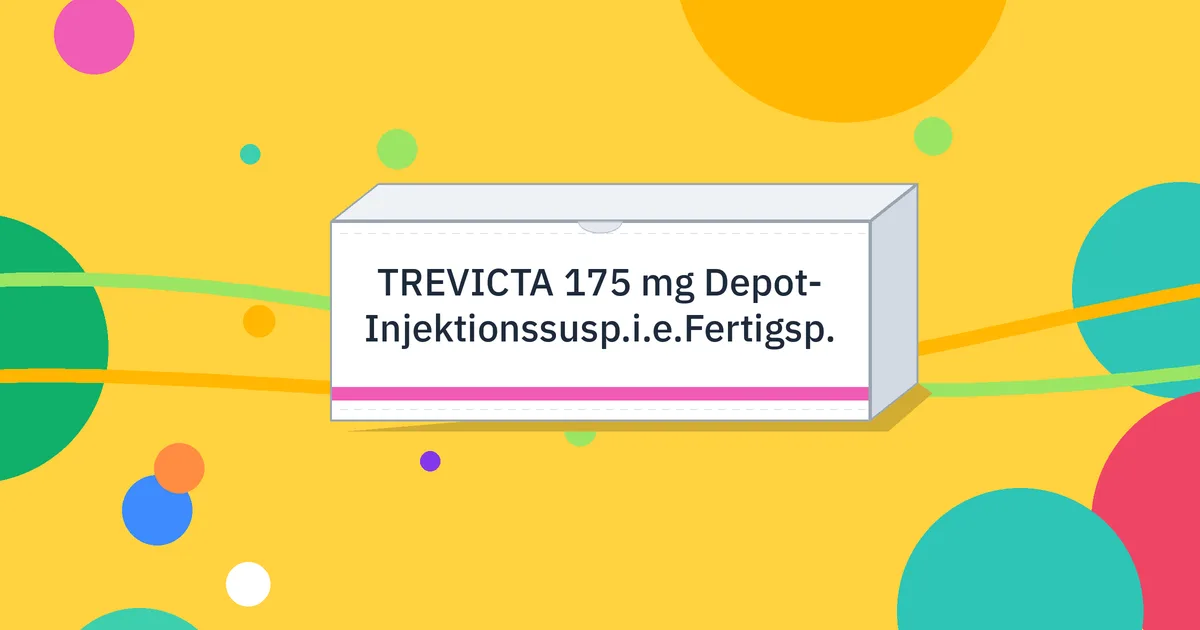 Symbolbild: Packung mit der Aufschrift TREVICTA 175 mg Depot-Injektionssusp.i.e.Fertigsp. (PZN 13600279) – Verfügbarkeit und Bezug in Apotheken in Frankfurt am Main