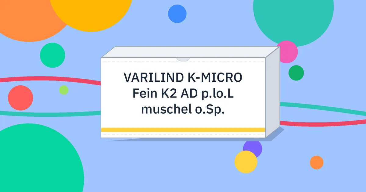 Symbolbild: Packung mit der Aufschrift VARILIND K-MICRO Fein K2 AD p.lo.L muschel o.Sp. (PZN 20559620) – Verfügbarkeit und Bezug in Apotheken in Frankfurt am Main