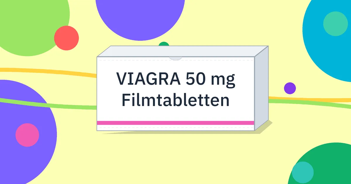 Symbolbild: Packung mit der Aufschrift VIAGRA 50 mg Filmtabletten (PZN 01930014) – Verfügbarkeit und Bezug in Apotheken in Frankfurt am Main