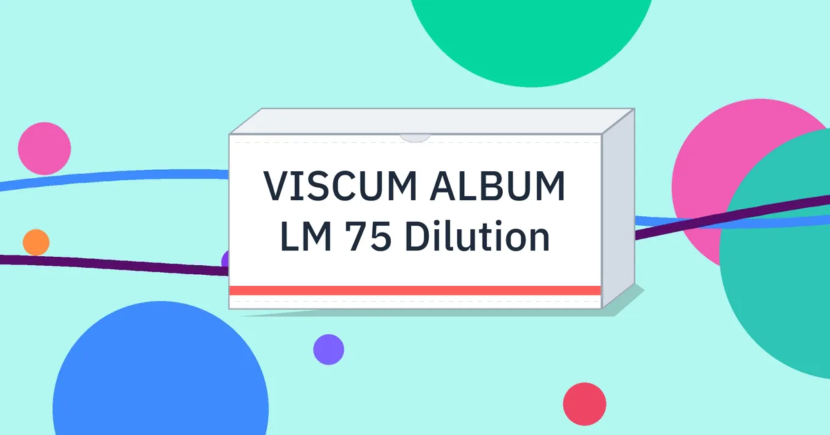 Symbolbild: Packung mit der Aufschrift VISCUM ALBUM LM 75 Dilution (PZN 13278352) – Verfügbarkeit und Bezug in Apotheken in Frankfurt am Main