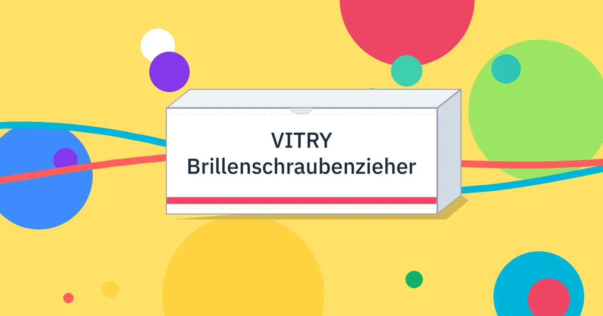 Symbolbild: Packung mit der Aufschrift VITRY Brillenschraubenzieher (PZN 05043617) – Verfügbarkeit und Bezug in Apotheken in Frankfurt am Main