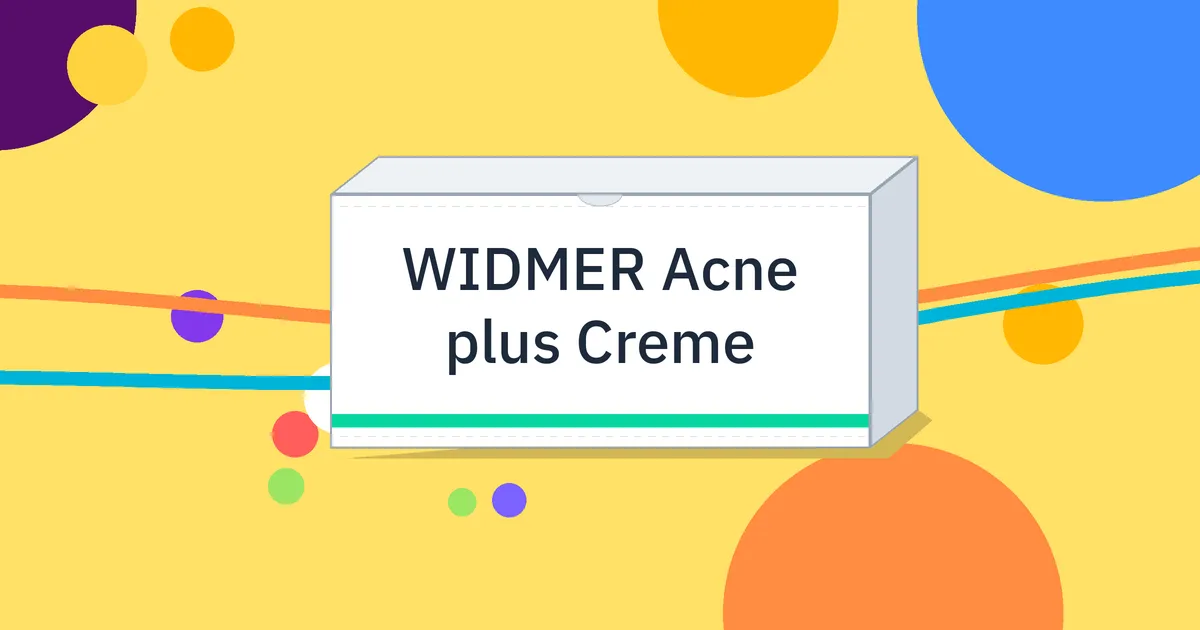 Symbolbild: Packung mit der Aufschrift WIDMER Acne plus Creme (PZN 00708963) – Verfügbarkeit und Bezug in Apotheken in Frankfurt am Main