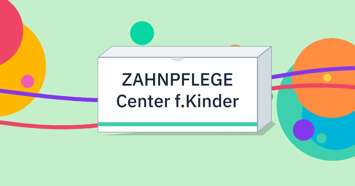 Symbolbild: Packung mit der Aufschrift ZAHNPFLEGE Center f.Kinder (PZN 08726239) – Verfügbarkeit und Bezug in Apotheken in Frankfurt am Main